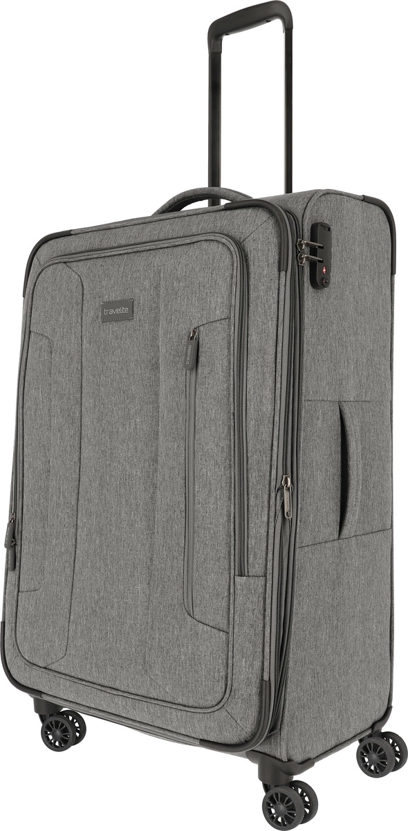Walizka duża Travelite Boja 77 cm szara. Super oferta! - Delcaso.pl